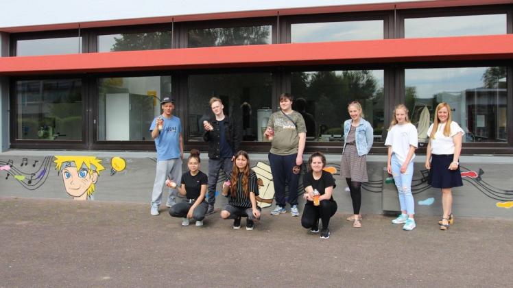 Dissen: Hauptschüler hinterlassen Erinnerungen an Wänden