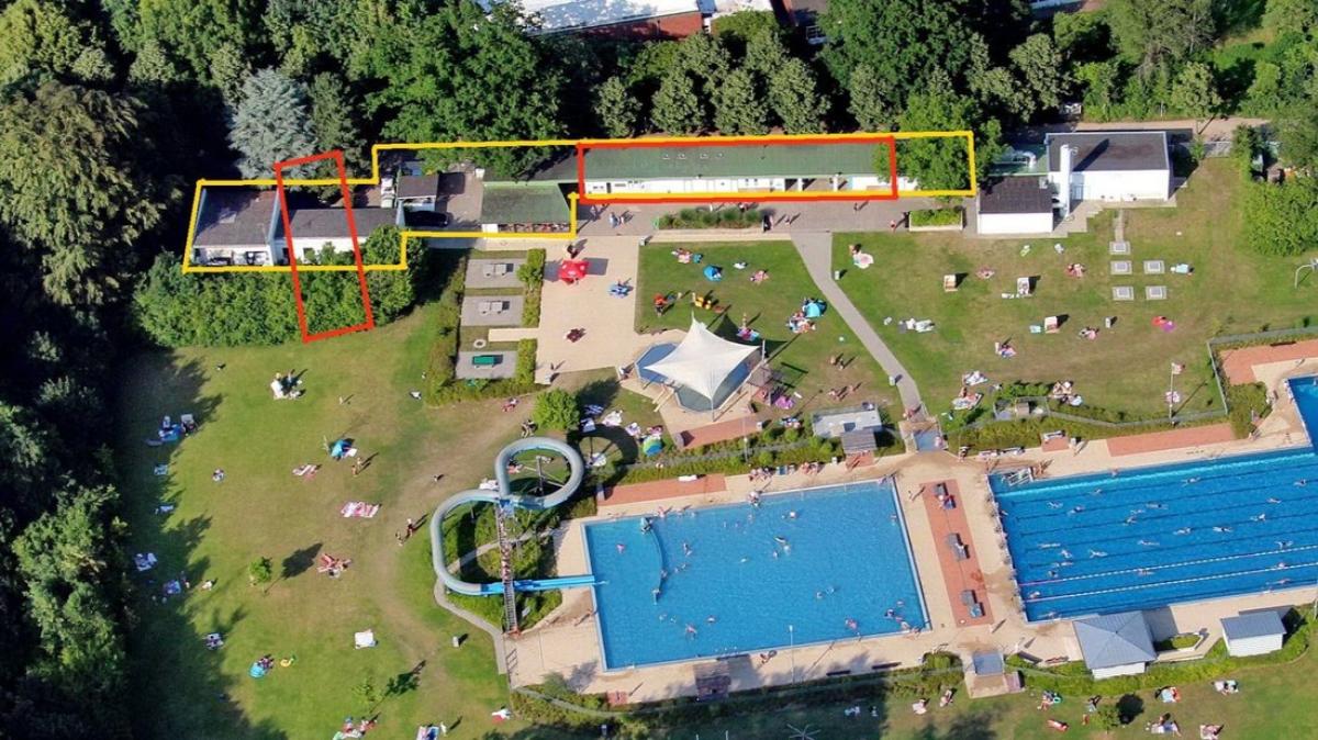 Neue Funktionsgebäude enstehen im Freibad Bargteheide