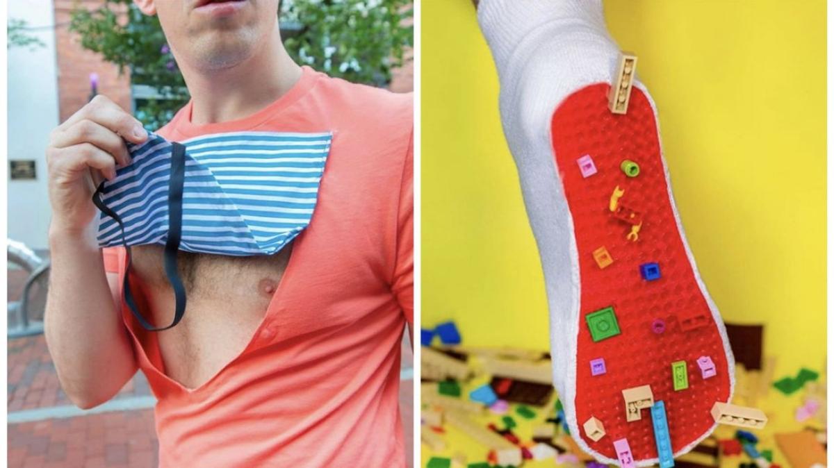 Corona-Shirt und Lego-Socke: Würden Sie diese Dinge kaufen?