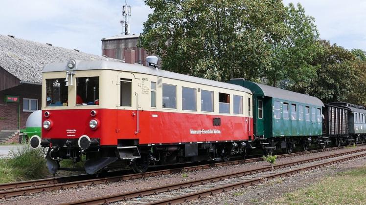 Museumseisenbahn Minden (MEM) mit dem Triebwagen nach Hille | NOZ