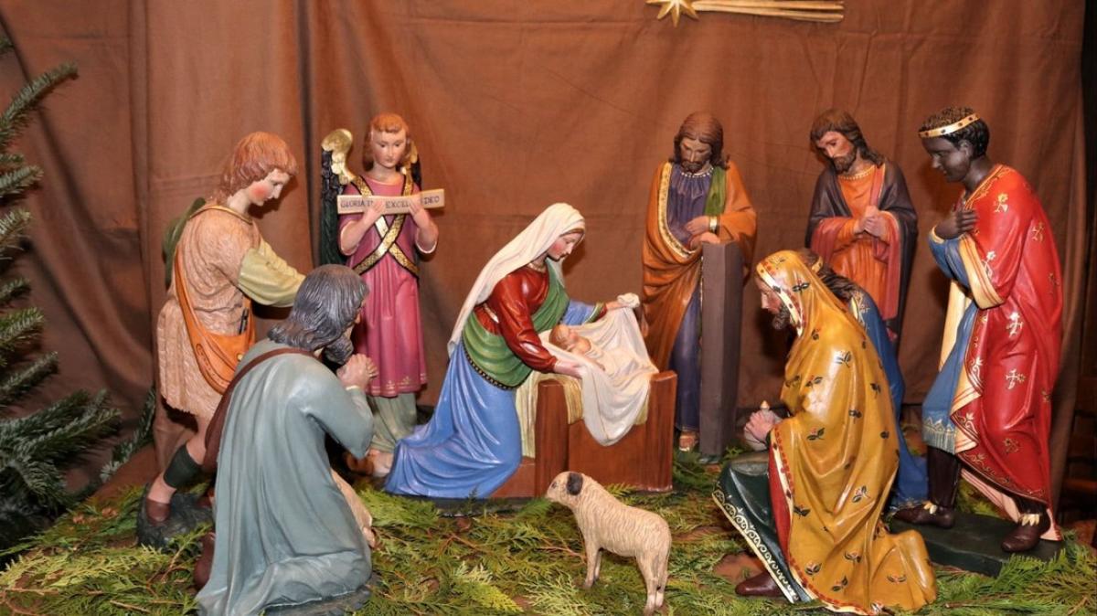 Ausgestellt im Heimathaus Schepsdorf / Zwei Schäfchen mit