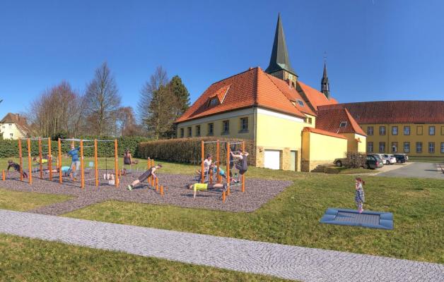 So sieht das neue Edelstahl-Spielschiff in Bersenbrück aus