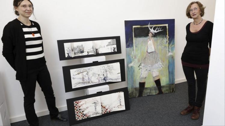 Ulrike Kömpe und Andrea Wilmers im BBK