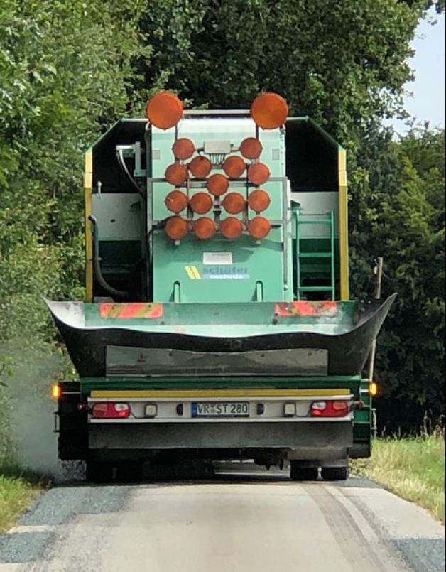 Punktgenaues Splitten auf den Straßen in der Samtgemeinde