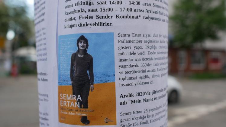 1982 beging Semra Ertan Suizid als Protest gegen Rassismus