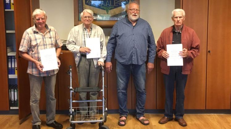 Alfred Mertens seit 65 Jahren Mitglied im Vaaler Gesangsverein.