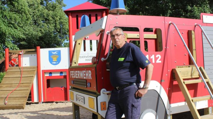 Brandschutzerzieher Gerth Polzin aus Roge brennt für seine