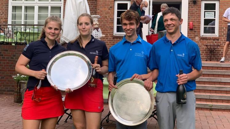 Zwei Landestitel für den GC Lohersand bei Vierer-Meisterschaften