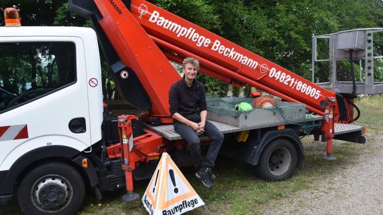 Andreas Beckmann aus Münsterdorf ist Baumpfleger aus