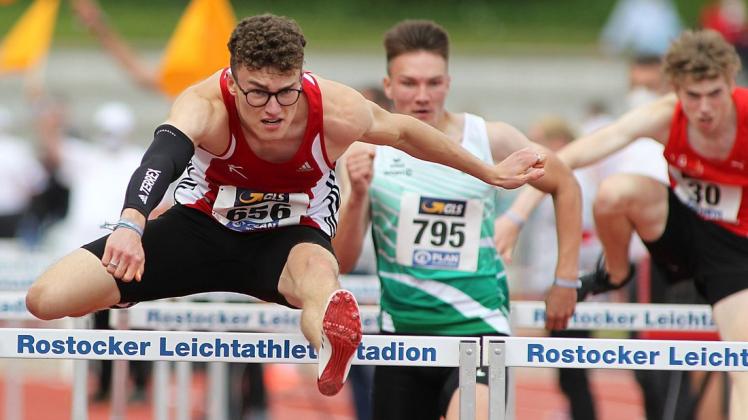 Tim Rummelhagen wird deutscher U20-Vizemeister im Hürdensprint