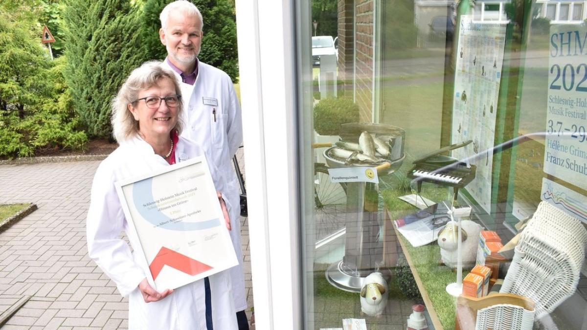 Anke Engel und Ralph Ehlers haben das schönste SHMF-Schaufenster