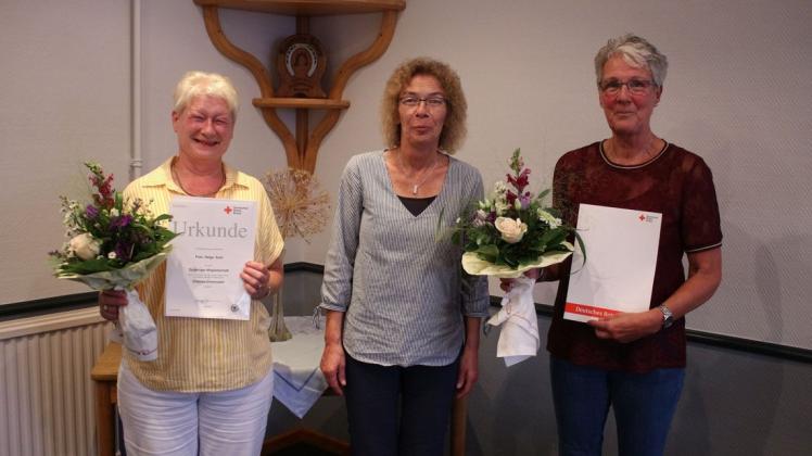 Beidenfleth: Helga Suhr und Susanne Haack 25 Jahre im DRK