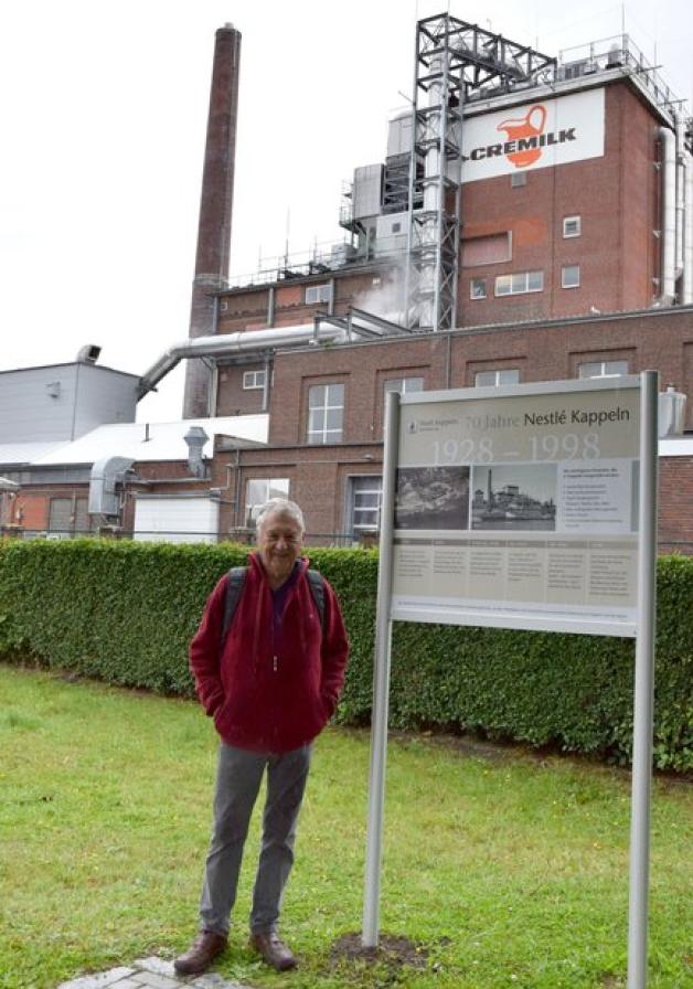 Kappeln: Erinnerungstafel an 70 Jahre Nestlé steht