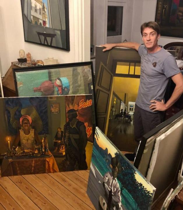 Maler Jan Siebert zeigt in Hamburg Bilder aus Brasilien