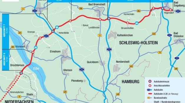 Autobahn bei Herzhorn: Bohren für die A20