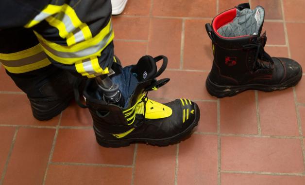 Daniel Kohring aus Melle-Buer trotz Prothese als Feuerwehrmann