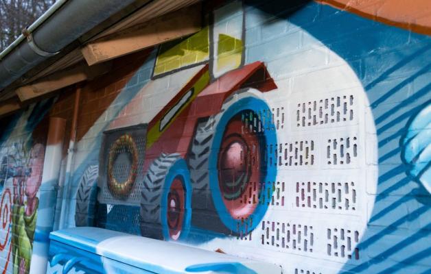 Graffiti-Projekt in Melle-Buer: Das Kunstwerk in vielen Bildern