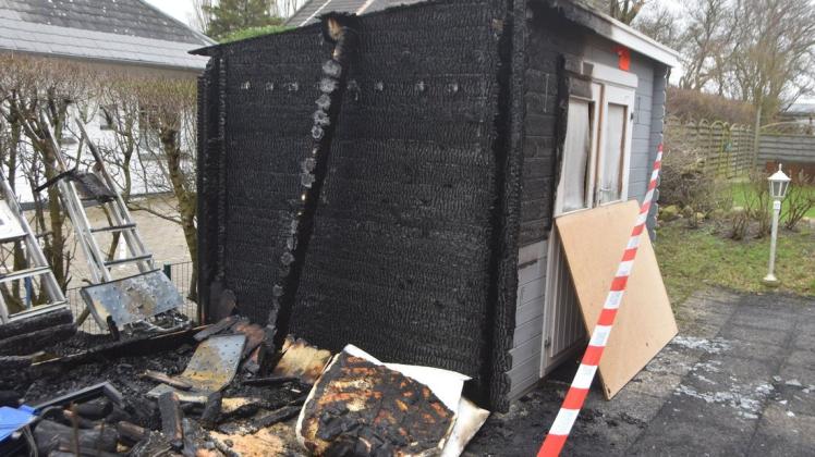 Feuer auf Sylt: Schuppenbrand in Tinnum