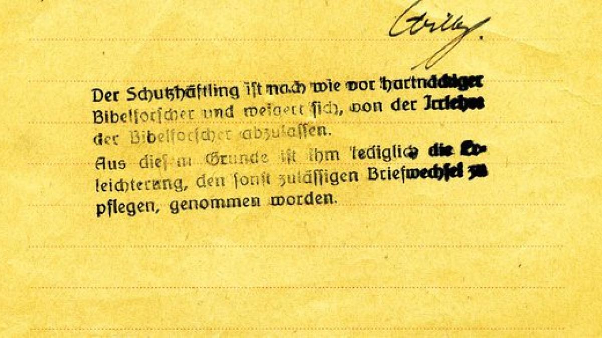 Carl Wulff: Als Märtyrer im KZ gestorben