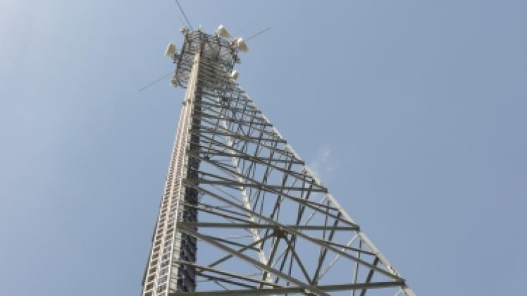 Der Mast kommt in die Natur