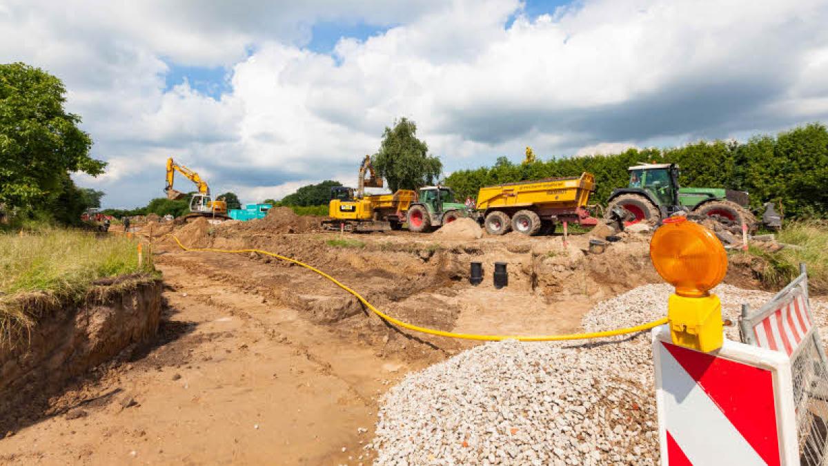 Es geht voran im neuen Baugebiet