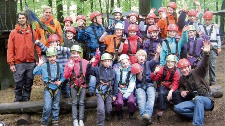 Von Angst keine Spur: "Wir wollen klettern"