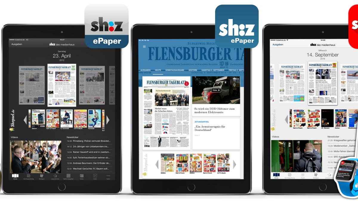 5 Jahre sh:z-Digital-Abo: Die Zeitung für alle Lebenslagen