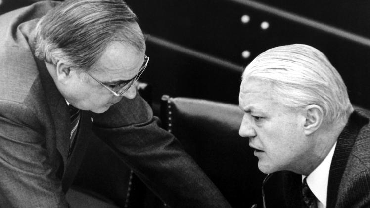 Helmut Kohl und Gerhard Stoltenberg – Parteifreunde und Gegner zu