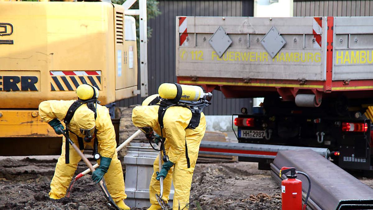 Phosphor-Brandbombe bei Bauarbeiten beschädigt – Sieben Verletzte | SHZ