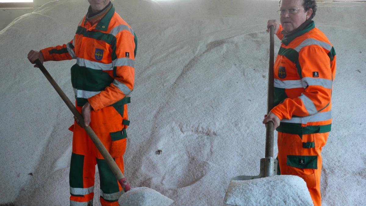 50 Tonnen Streusalz stehen in Eutin für den Winter bereit | SHZ 50 Tonnen Streusalz stehen in Eutin für den Winter bereit | SHZ