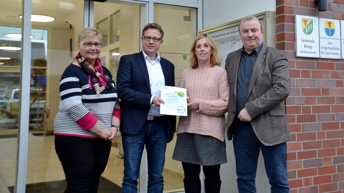 Qualitätssiegel für die Kropper Amtsvolkshochschule