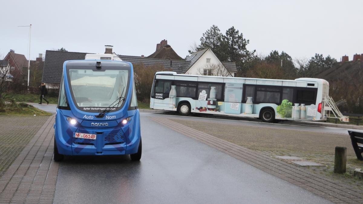 Vorbereitungen für autonomen Bus auf Sylt