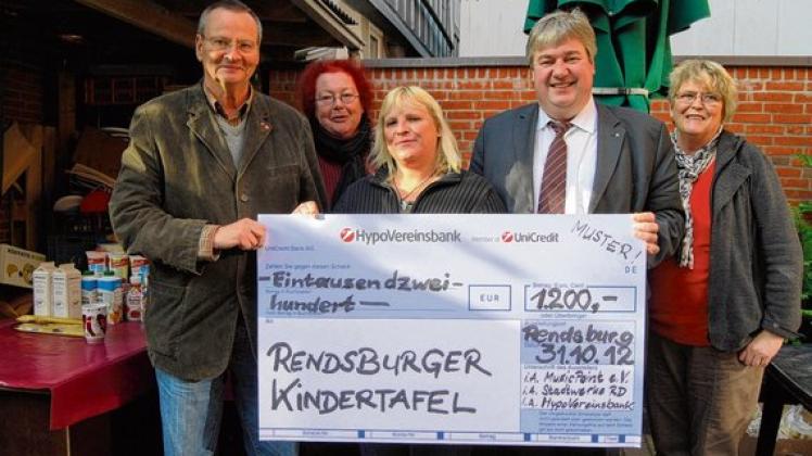 Benefiz-Rock bringt eine Spende von 1200 Euro für die Rendsburger