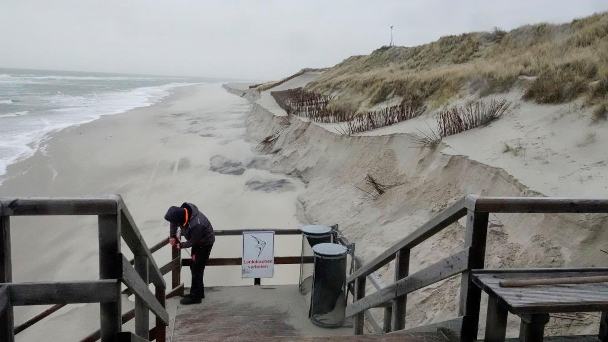 Sturmflut in Nordfriesland: Hochwasser auf Sylt, Föhr und Amrum