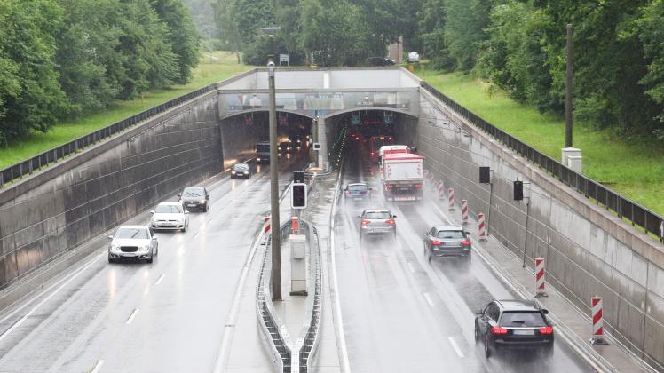 Rendsburger Tunnel Stau