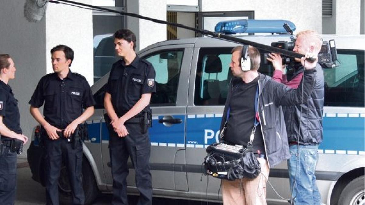 Fernsehdreh bei Eutiner Polizei