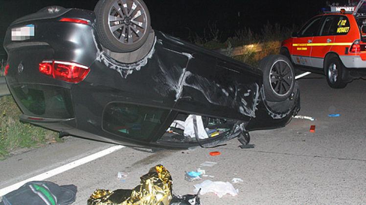 Zwei Schwerverletzte bei Unfall auf A1