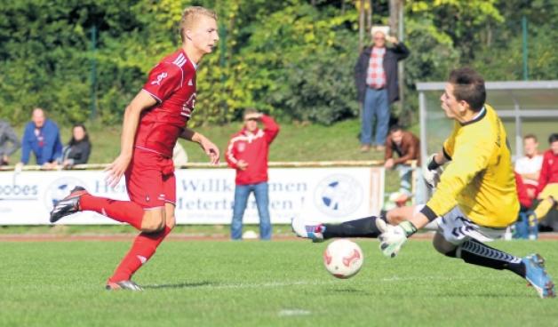 Kevin Hübner gelingt ein Hattrick