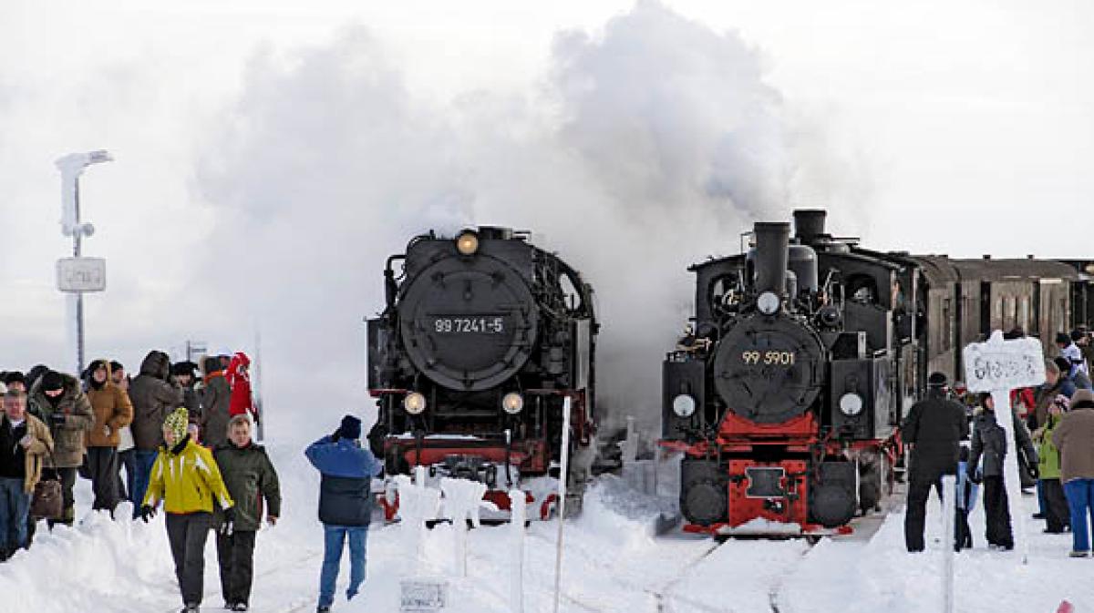 Winterfahrt - Mit der Dampflok auf den Brocken