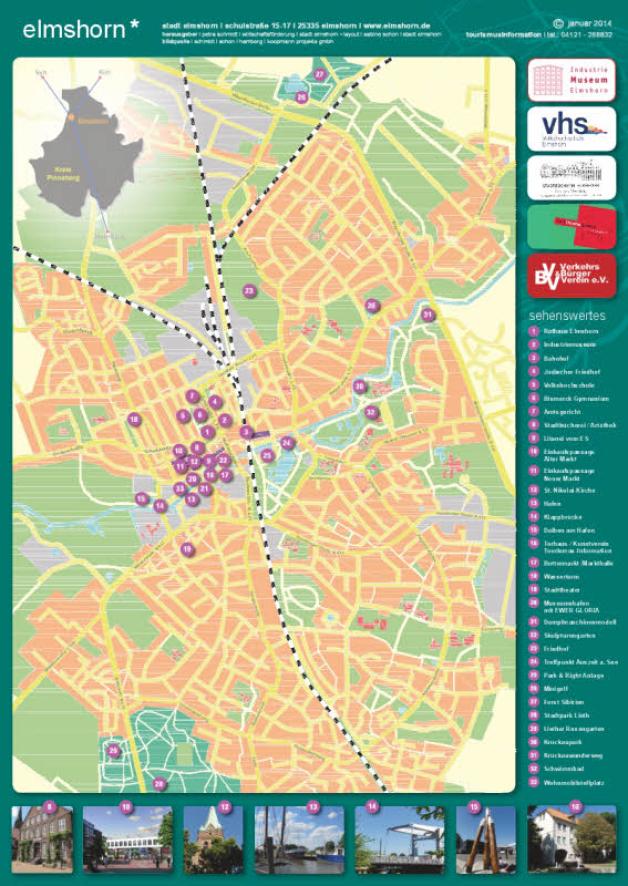 Info-Broschüre mit allem, was Elmshorn zu bieten hat