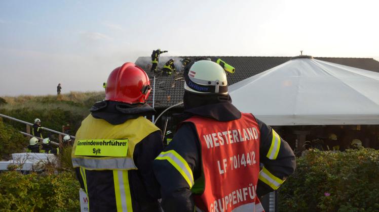 Feuer im Restaurant Strandoase