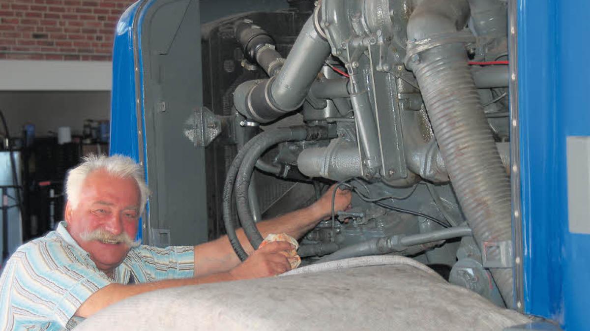 Im Sattelzug zum Kaffeetrinken