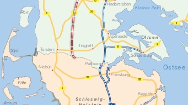 Dänen wollen die Parallel-Autobahn