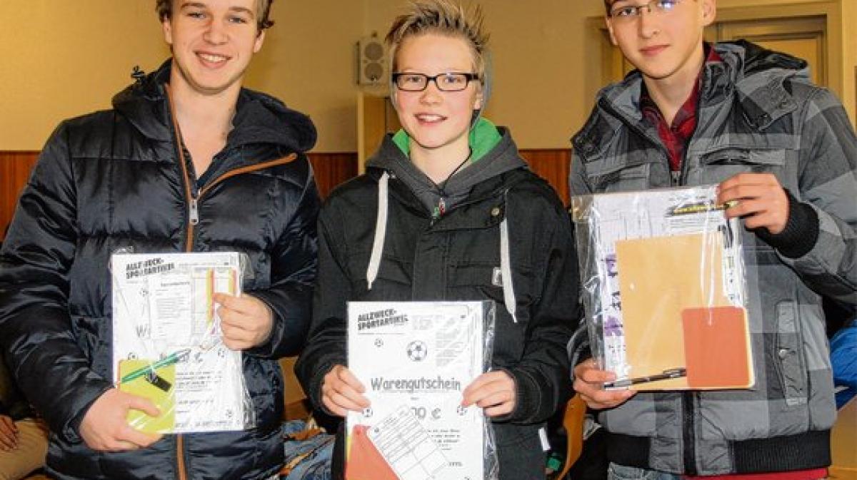 Lennart Bock, Philipp Liese und Daniel Podewski fehlerlos