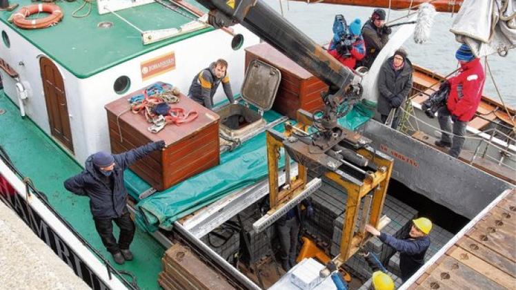 Die erste Fracht-Fahrt der "Undine"