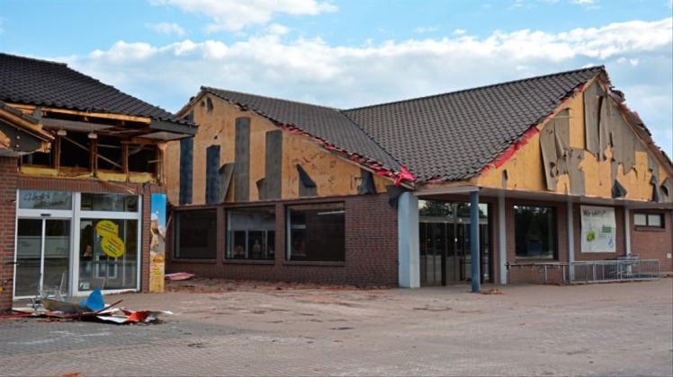 Abriss von Aldi und Postenbörse in Bramsche hat