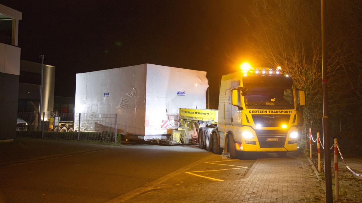 Bilder und Video vom Schwertransport von Alco aus Bad Iburg