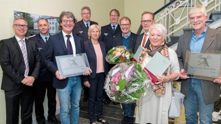 Zwei Meller Firmen als Partner der Feuerwehr