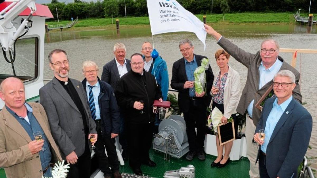 Neues Schiff „Aschendorf“ des WSA Meppen in Herbrum
