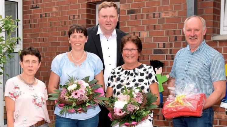 Zwei Arbeitsjubiläen in der Voltlager Kita